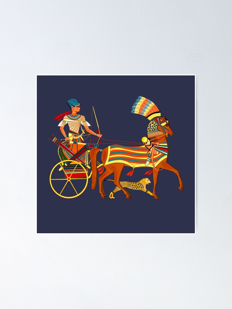 "Ramesses II on an Egyptian chariot" Poster for Sale by archaeologyart ...