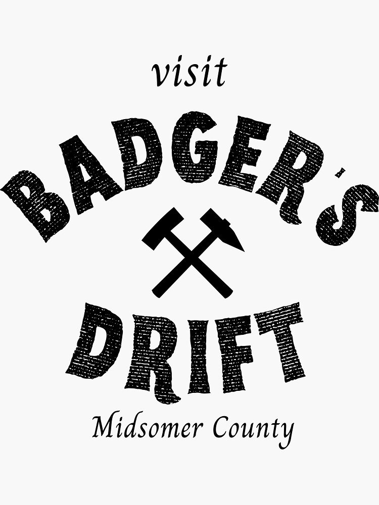 "Visit Badger's Drift " Sticker for Sale by Tee-Trending | Redbubble