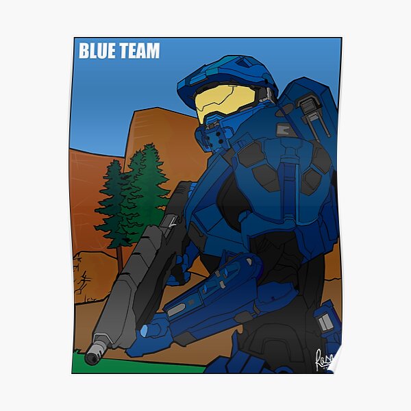 Red Vs Blue Posters | Redbubble