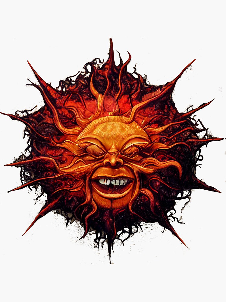 "Chuckling Dark Sun" Sticker for Sale by GrignardStamper | Redbubble