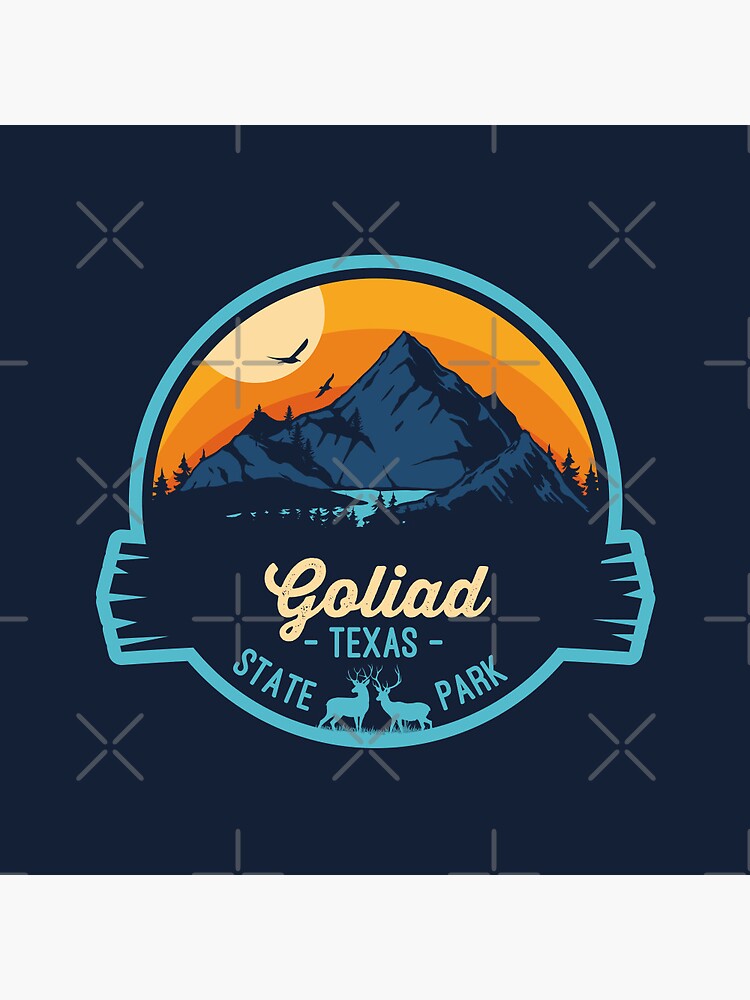 "Goliad State Park Texas Vacation TX Souvenir Badge" Pin for Sale by ...