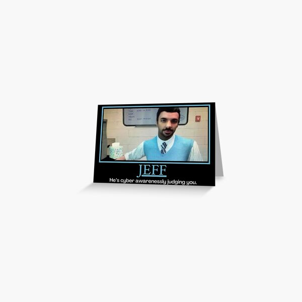 "Jeff- Cyber Awareness Training Demotivational Poster" Greeting Card ...