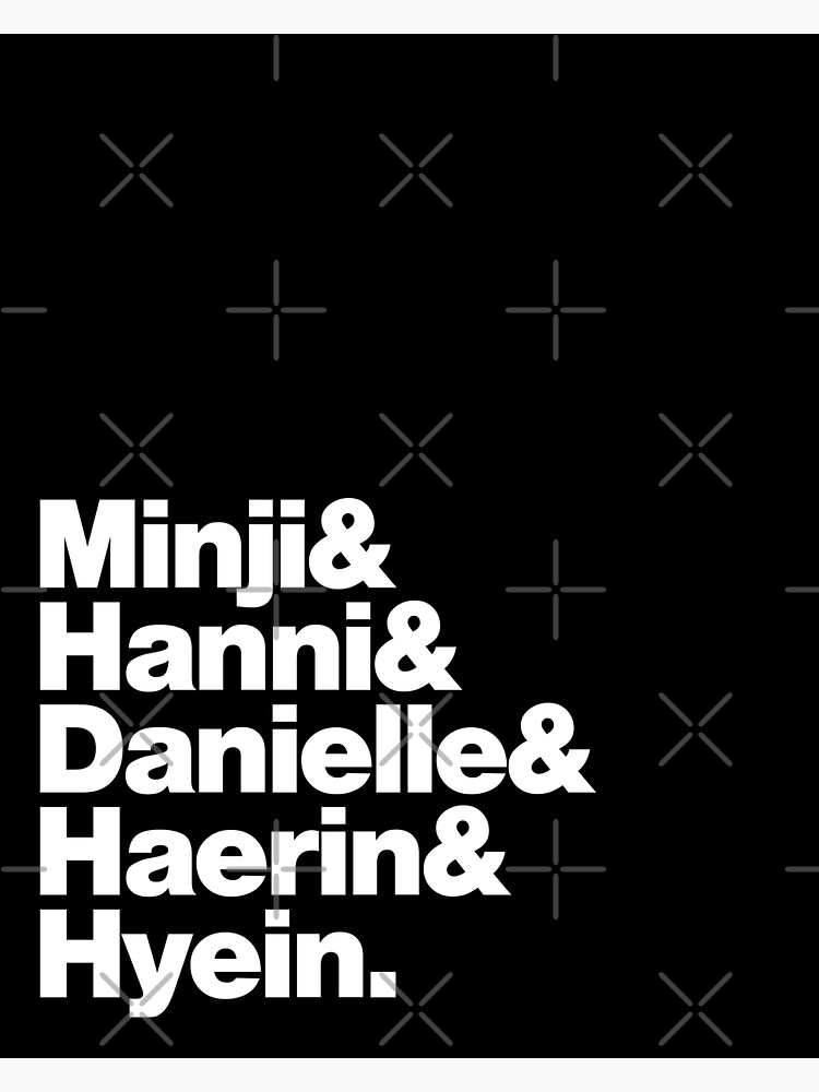 "NEW JEANS & members names" Sticker for Sale by lovely-day | Redbubble