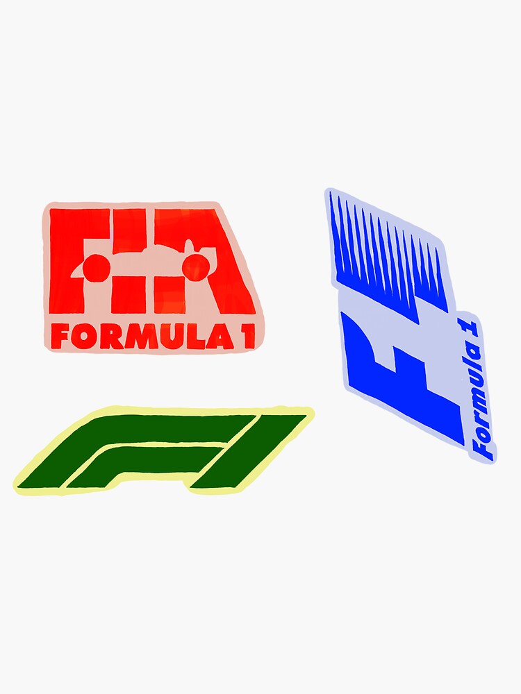 "Evolution of Formula one Logo's (sticker pack)" Sticker for Sale by ...
