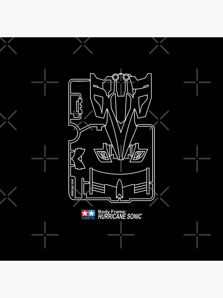 "Hurricane Sonic Body Frame Mini 4WD Tamiya Bakusou Kyoudai Lets and Go ...