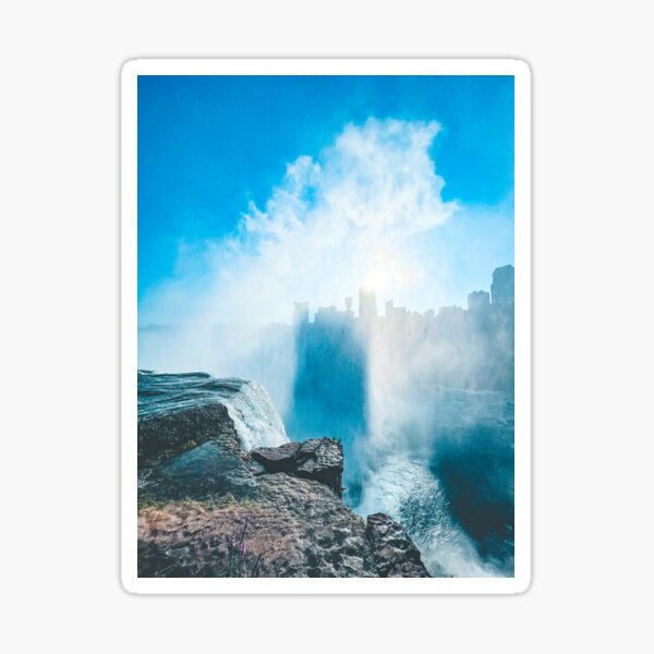 "Niagara in the Mist" Sticker for Sale by CandidLily | Redbubble
