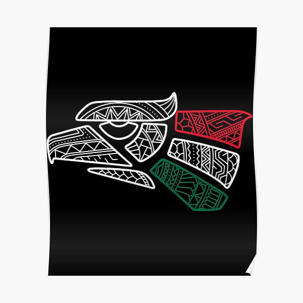 "Mexico Flag - Mexican Eagle Aztec Style - Hecho En Mexico" Poster for ...