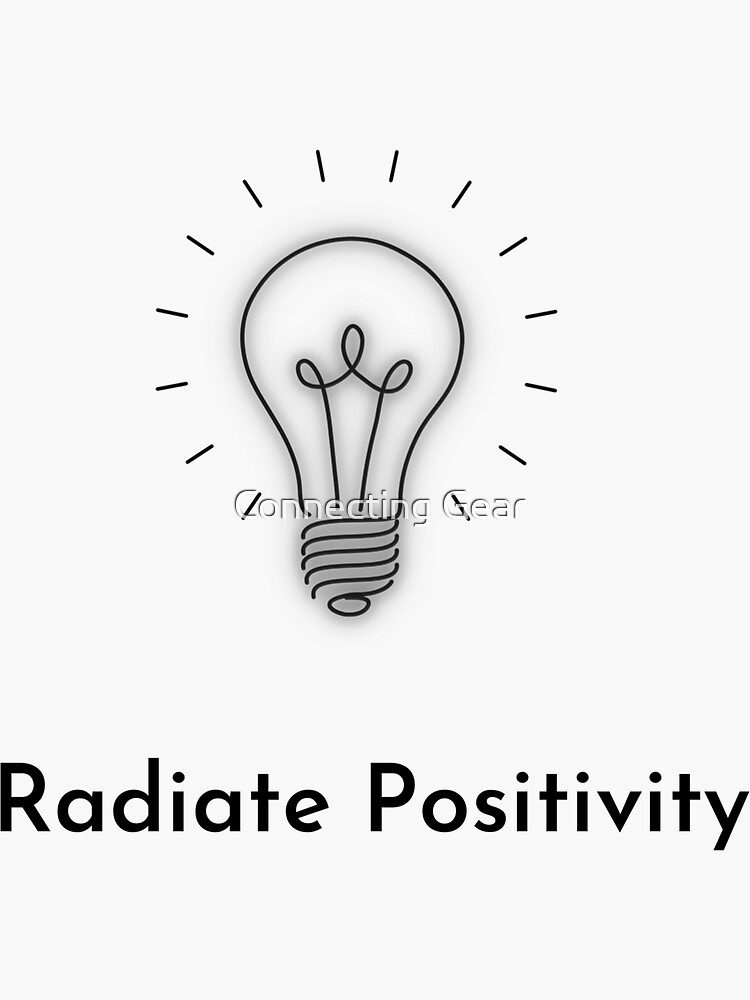 "Radiate Positivity | Positive feedback " Sticker for Sale by ...