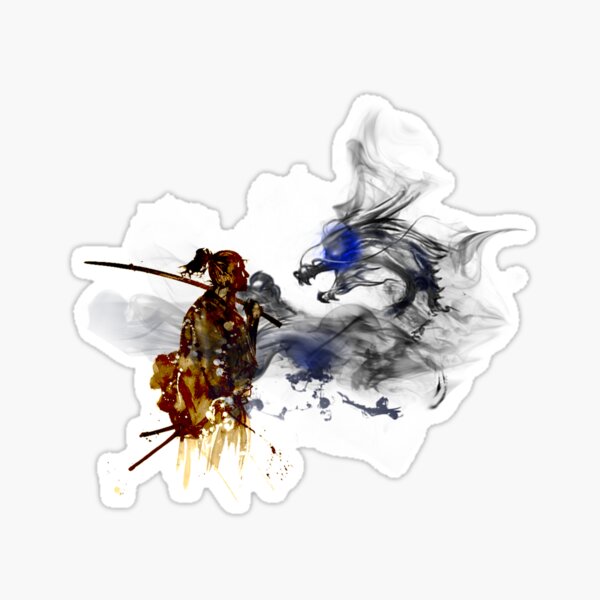 "Dragon Ronin" Sticker for Sale by Empritijo | Redbubble
