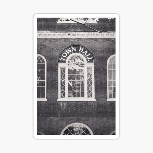 "Salem Town Hall" Sticker for Sale by CandidLily | Redbubble