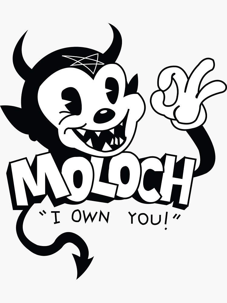 "Moloch" Sticker for Sale by ActualLiam | Redbubble