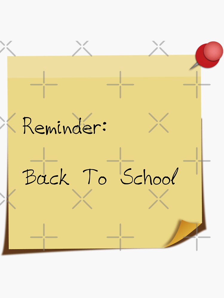 "Sticky Notes - Back To School" Sticker for Sale by ChoppDesign | Redbubble