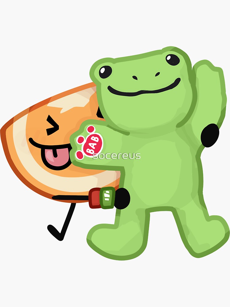 "Emotional Support Spring Green Frog" Sticker for Sale by socereus ...