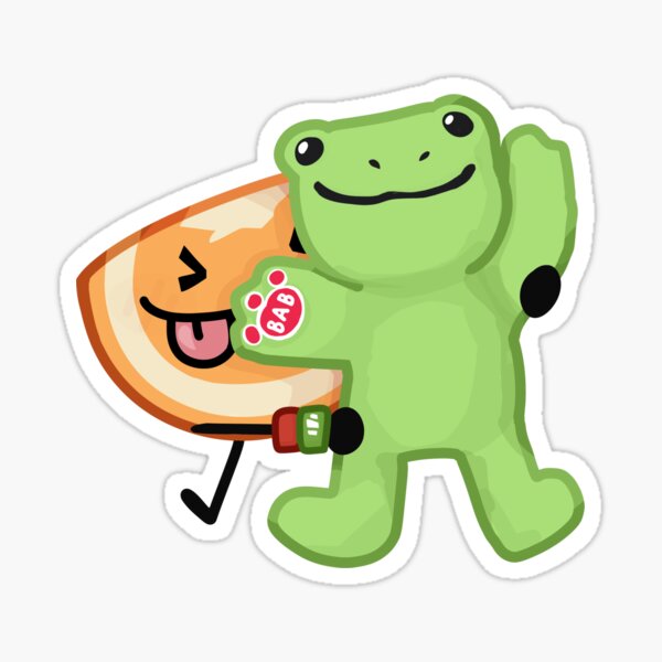 "Emotional Support Spring Green Frog" Sticker for Sale by socereus ...