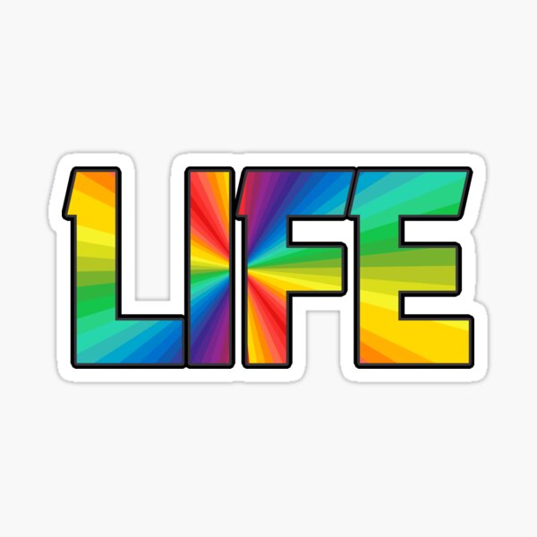 "Colorful Life Word Art Design Simple Word Trendy Life Design To ...