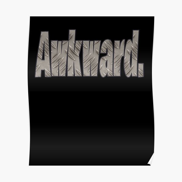 "The Word Awkward Letters Word Art That Says Awkward Testify Word Pun ...