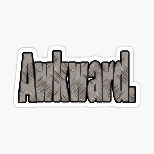 "The Word Awkward Letters Word Art That Says Awkward Testify Word Pun ...