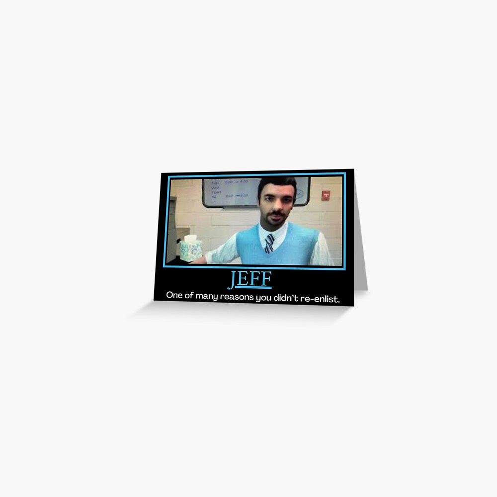 "Jeff- DoD Cyber Awareness Training Demotivational Poster" Greeting ...