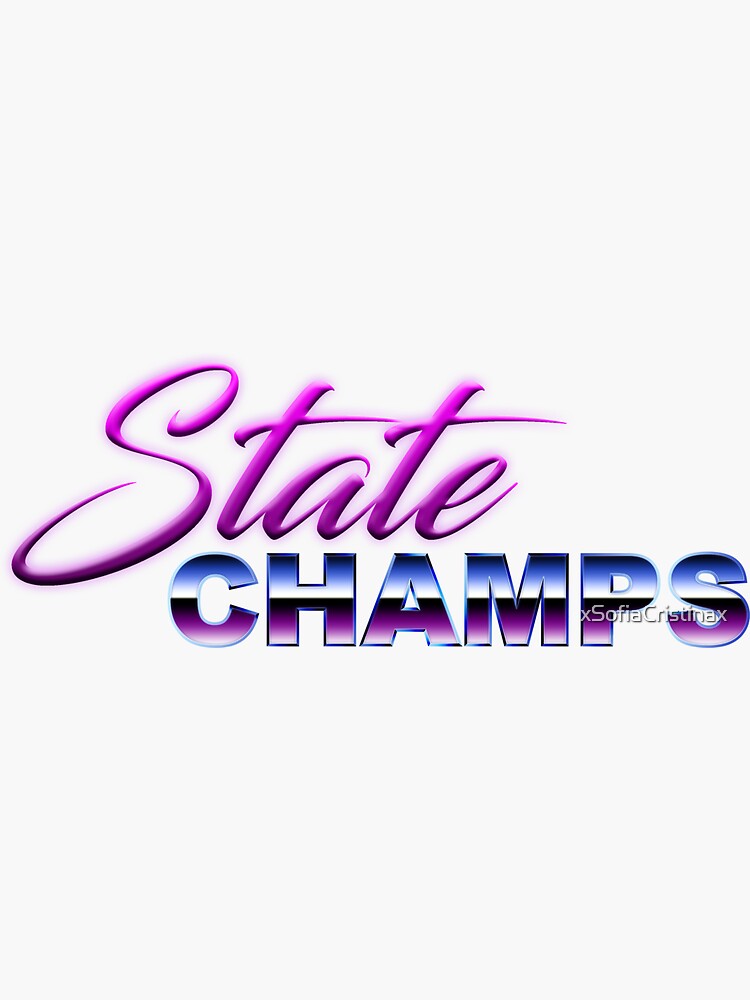 "STATE CHAMPS - Logo" Sticker for Sale by xSofiaCristinax | Redbubble