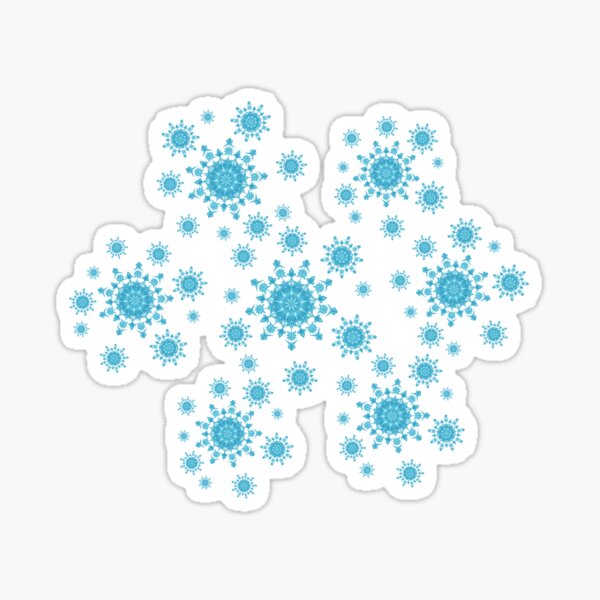 "Snowflakes" Sticker for Sale by zilvart- | Redbubble