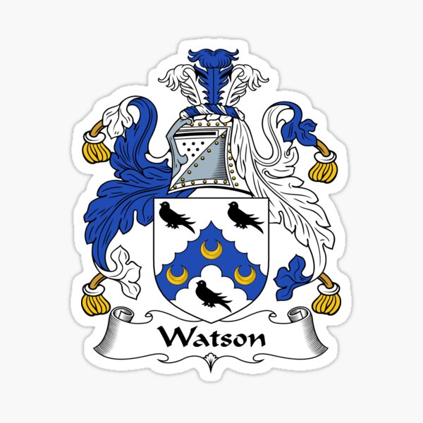 "Watson " Sticker for Sale by HaroldHeraldry | Redbubble