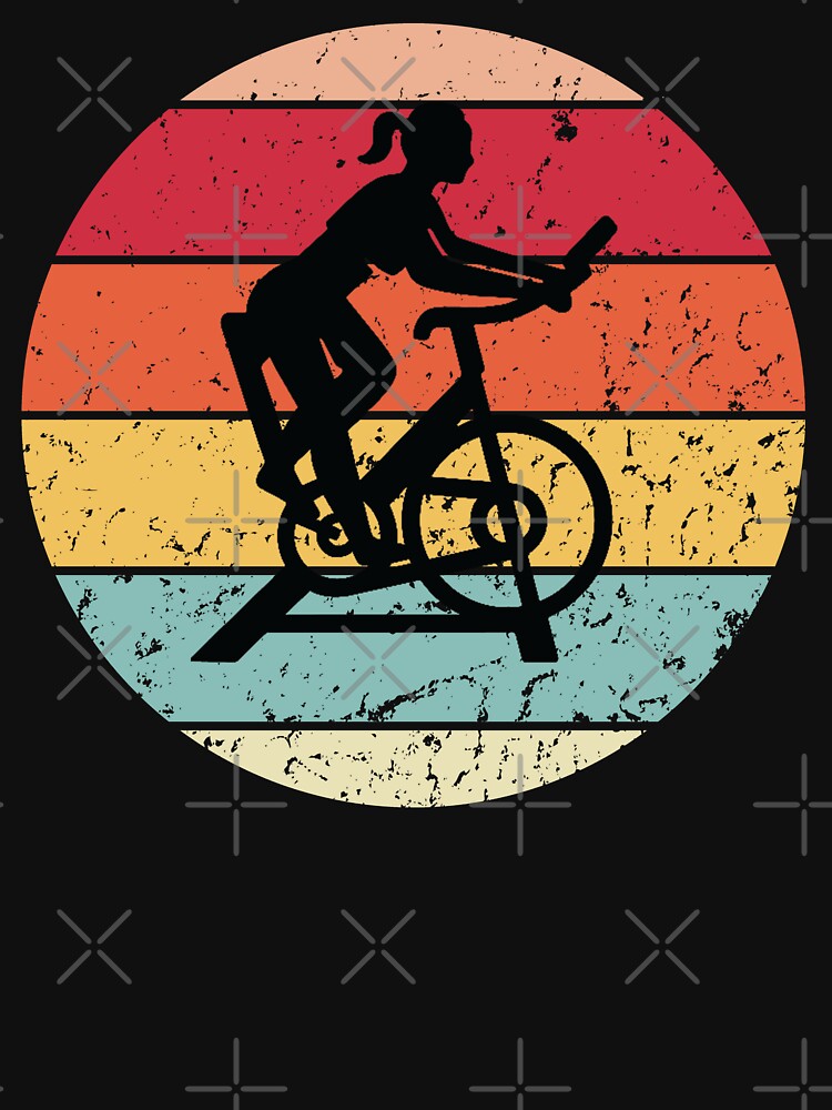 "Retro Vintage Spin Class, Funny Spin, Spinning Saying" T-shirt for ...