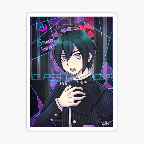 "Shuichi Saihara (Danganronpa V3)" Sticker for Sale by drawmykpop | Redbubble