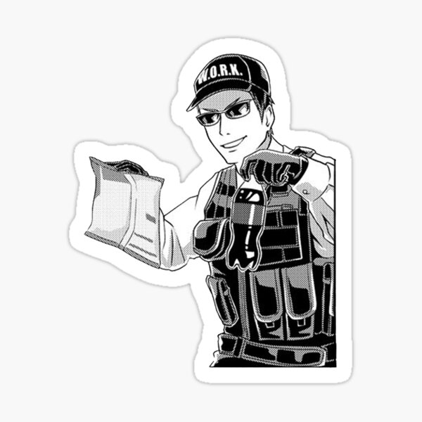 "Worker set trap" Sticker for Sale by AnimeH | Redbubble