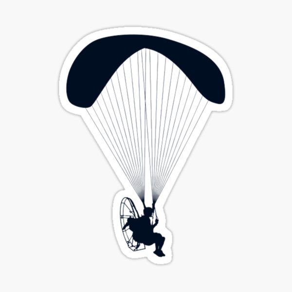 " Vintage Paramotor Illustration " Sticker for Sale by X-Trends | Redbubble