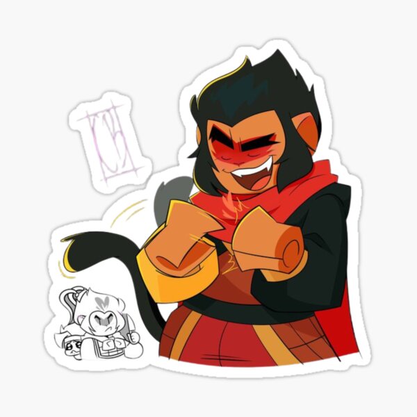 " monkey king Sticker" Sticker for Sale by AZEDDINE1 | Redbubble