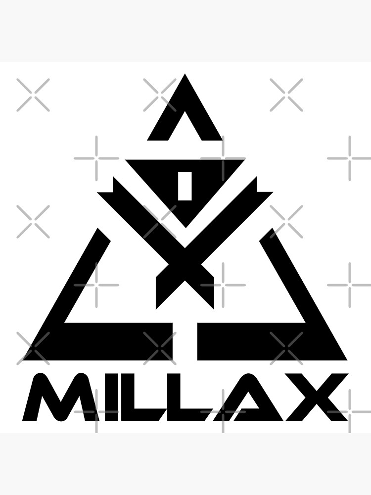 "Millax DJ logo drawing" Poster for Sale by Blondiabshop | Redbubble