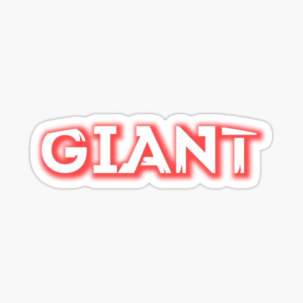 "Logo design (Giant)" Sticker for Sale by MohamedNaem123 | Redbubble