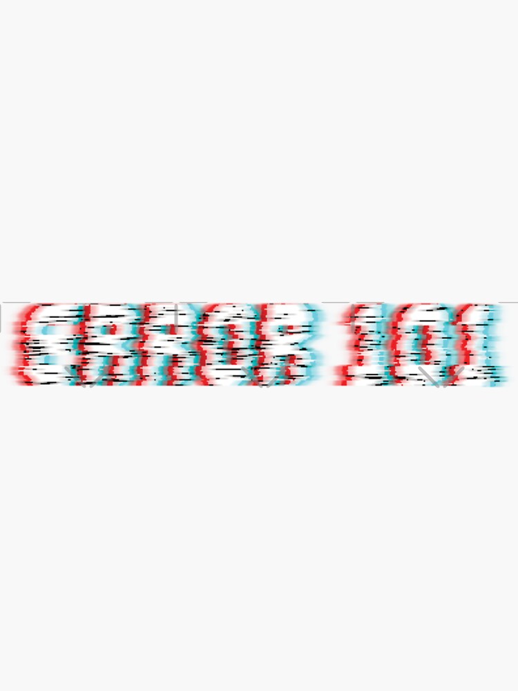 "Error 101" Sticker for Sale by error-101- | Redbubble