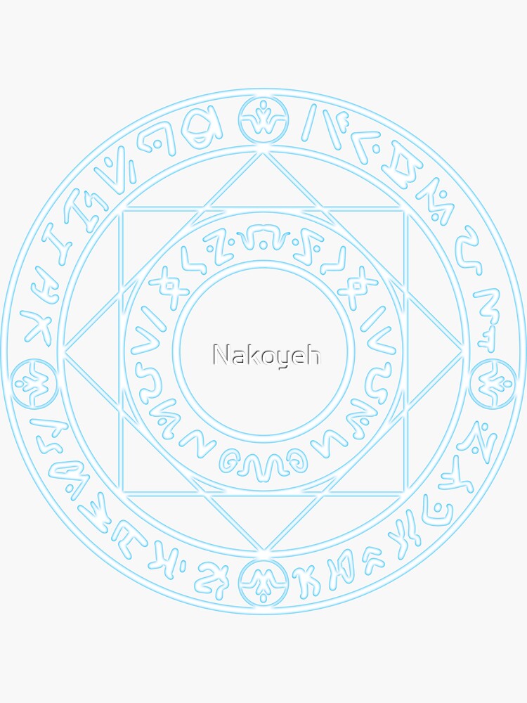 "Black Clover - Trap Magic Circle" Sticker for Sale by Nakoyeh | Redbubble