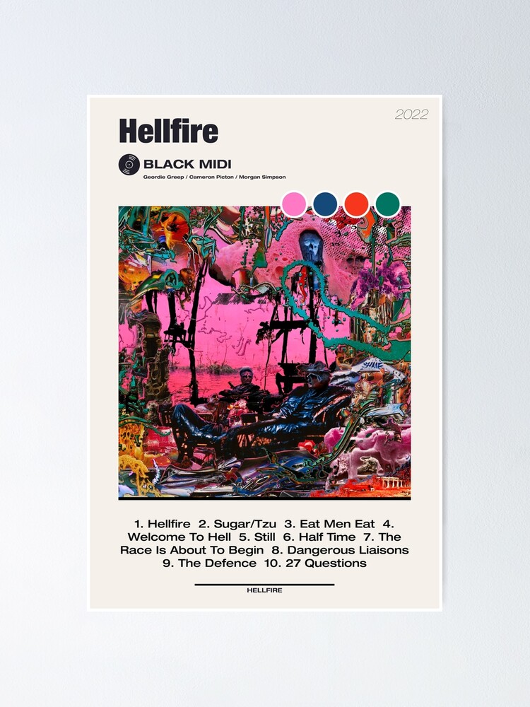 "Black Midi Hellfire poster" Poster for Sale by DirtyBootlegs | Redbubble