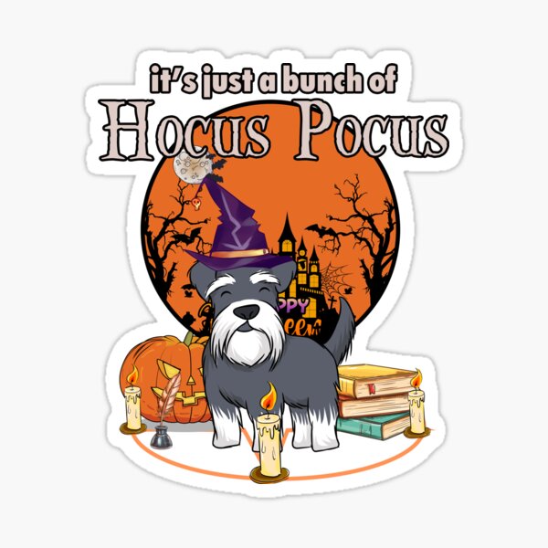 "It's Just A Bunch Of Hocus Pocus Dog Halloween Gift For Miniature ...
