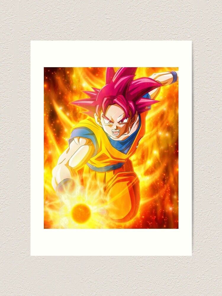 "Dragon ball super Goku SSG" Art Print for Sale by DaturaSnake | Redbubble