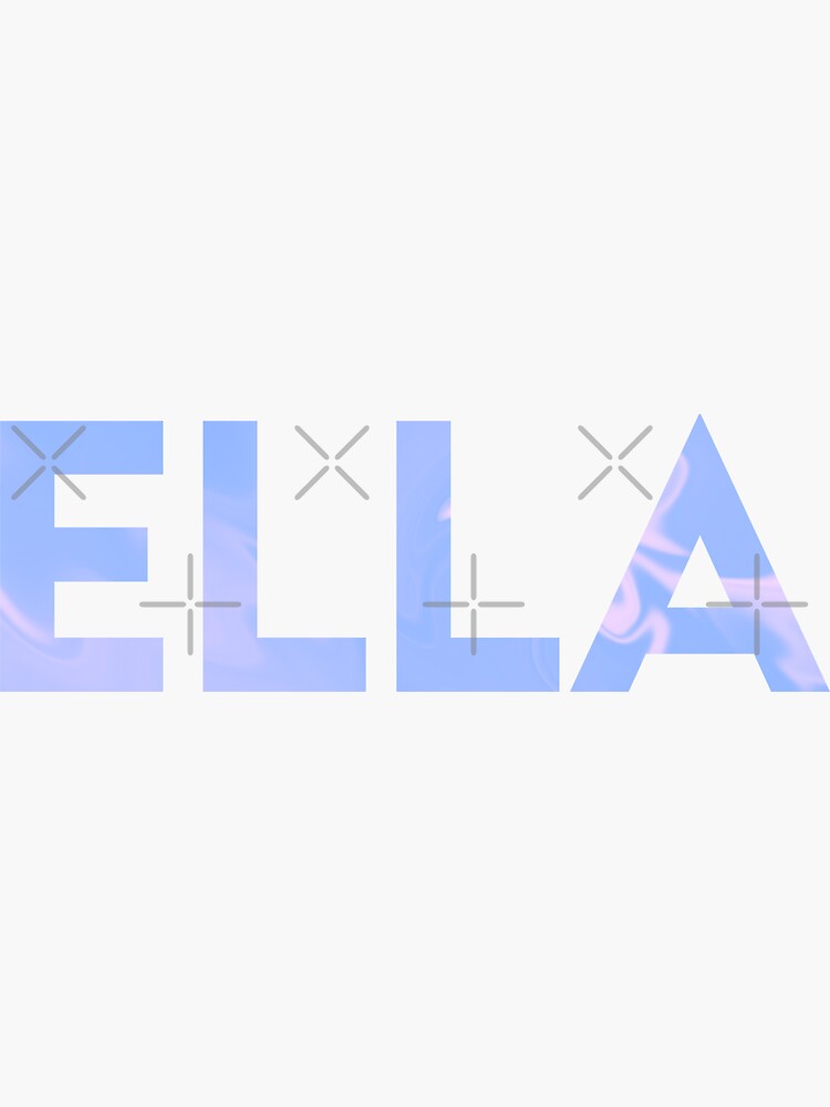 "Ella Name" Sticker for Sale by ellebackup | Redbubble