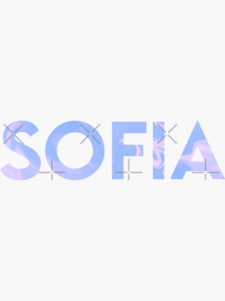 "Sofia Name" Sticker for Sale by ellebackup | Redbubble