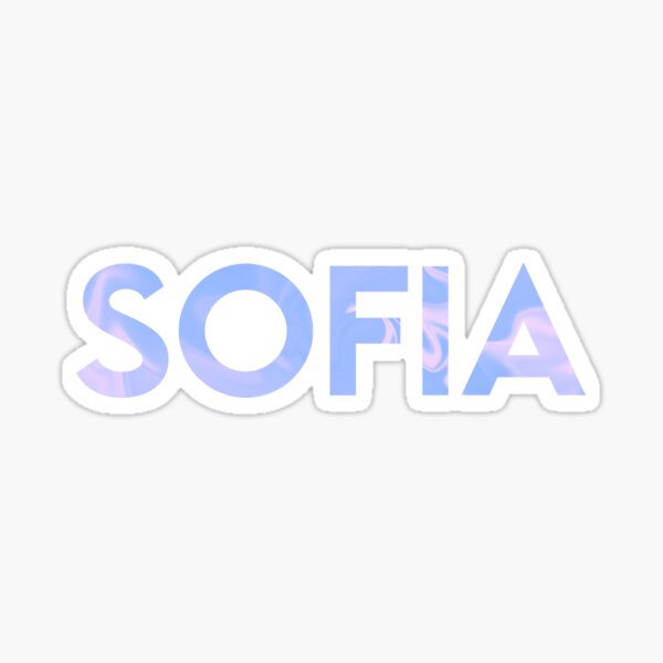 "Sofia Name" Sticker for Sale by ellebackup | Redbubble
