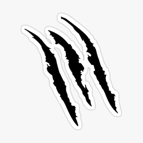 "Claw marks" Sticker for Sale by Lors37 | Redbubble