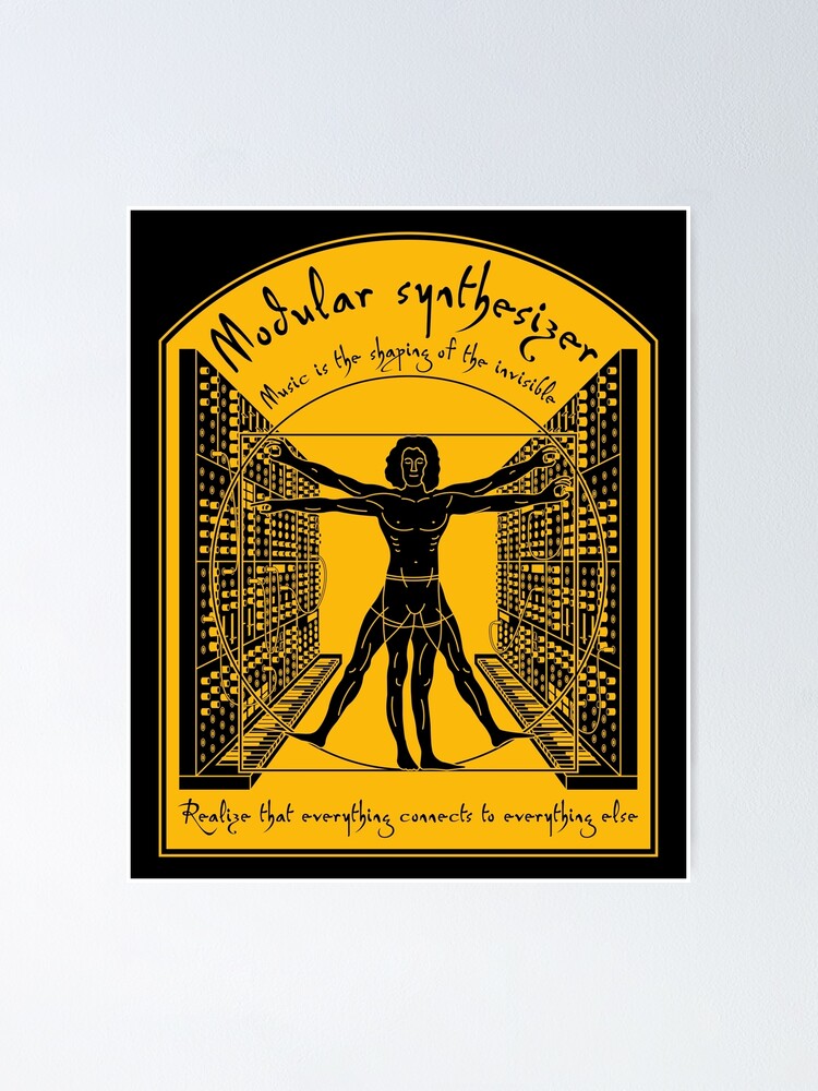 "Vintage Modular Synth Player" Poster for Sale by AtomicMalibu | Redbubble