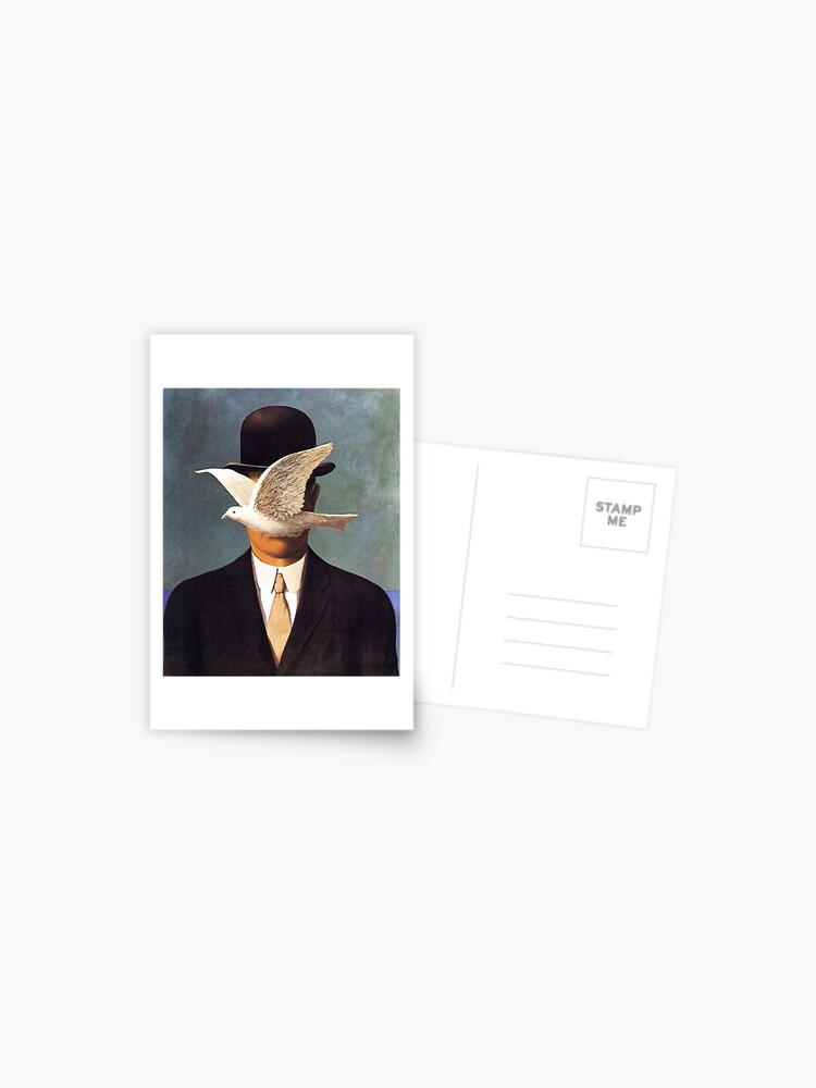 "Vintage Art By Rene Magritte" Postcard for Sale by SpaceCompany ...