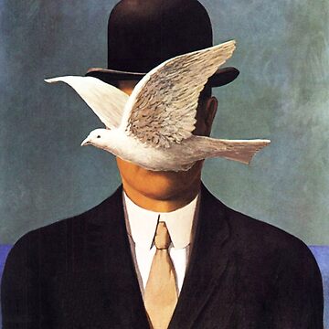 "Vintage Art By Rene Magritte" Greeting Card for Sale by space company ...