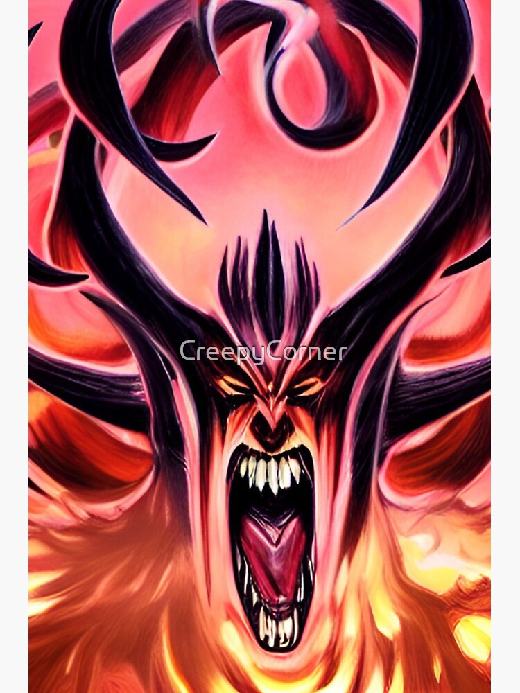 "Demon scream" Sticker for Sale by CreepyCorner | Redbubble