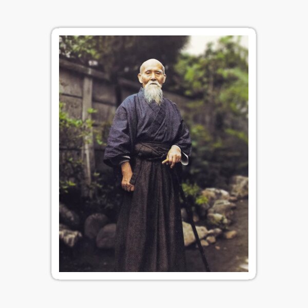 "O Sensei Ueshiba, Aikido Founder" Sticker for Sale by MDAM | Redbubble