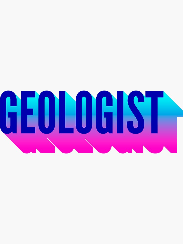 "Geologist With Long Gradient Shadow" Sticker for Sale by SVPOD | Redbubble