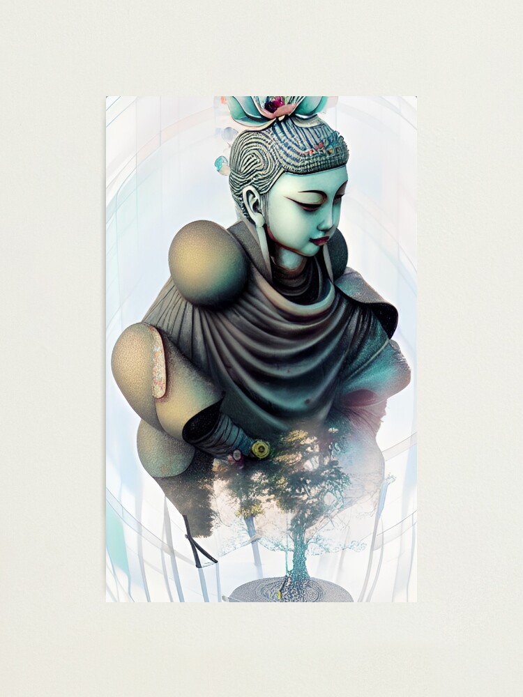 Lámina fotográfica «Buda chino original Arte conceptual Ilustración ...