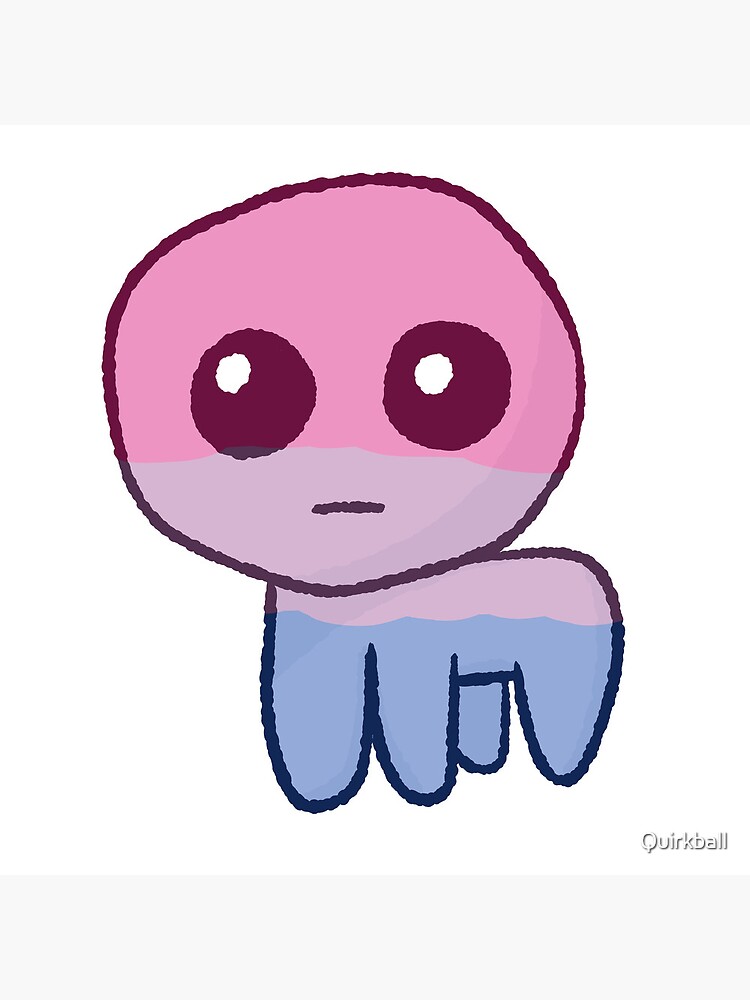 "TBH Autism Creature Bisexual Pride Flag" Poster for Sale by Quirkball ...