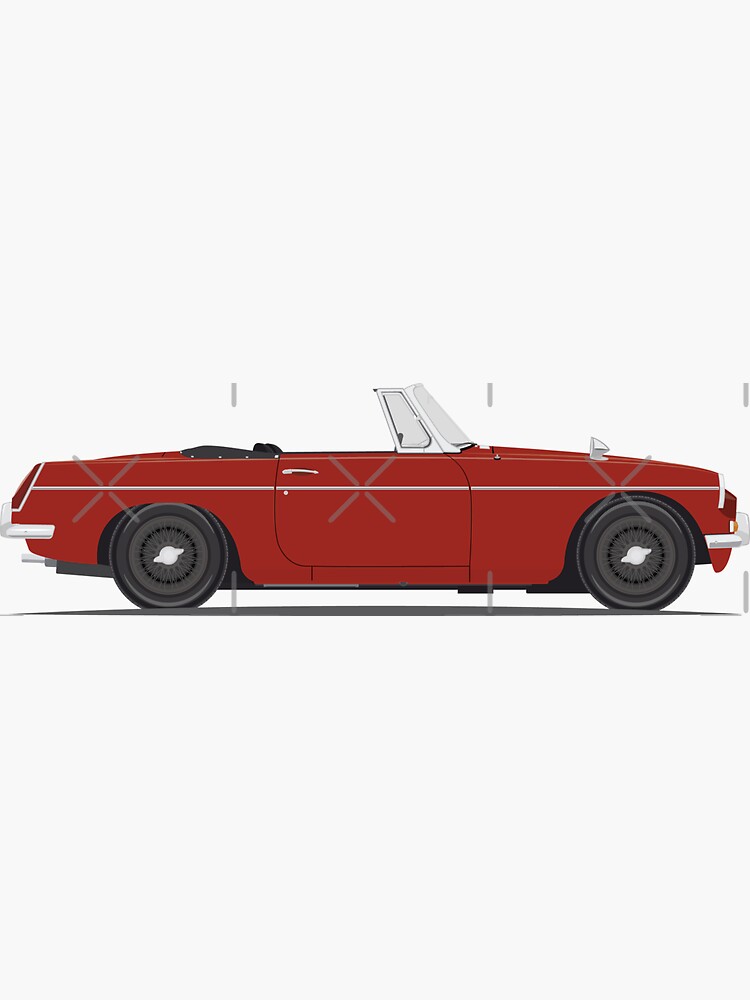 "Classic MG MGB sports car" Sticker for Sale by ClassicMotors | Redbubble